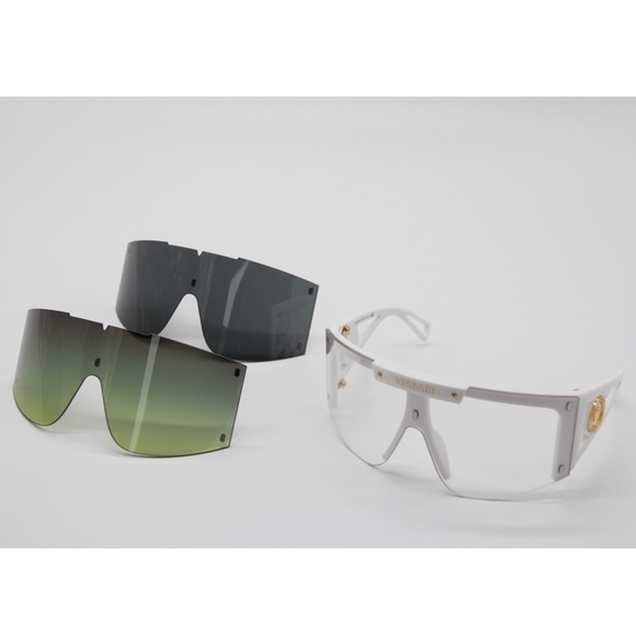 Versace | Accessories | New Versace Shield Sunglasses Ve4393 41w Unisex Shield Versace Mod 4393 ...